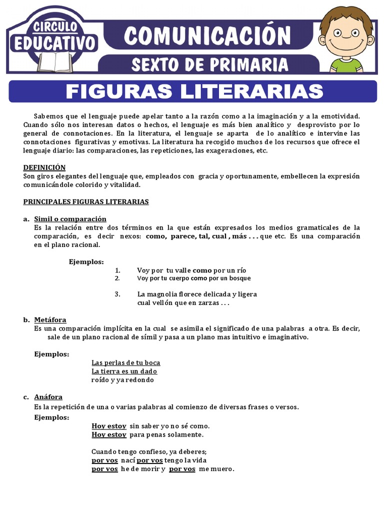 Principales Figuras Literarias para | PDF