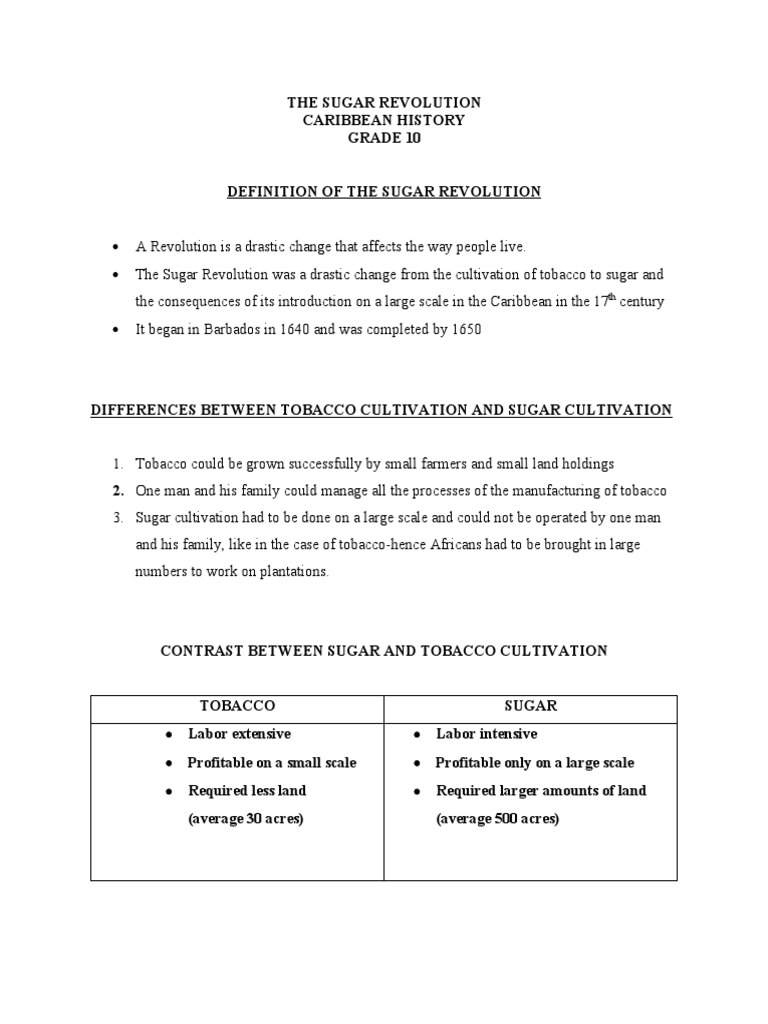 The Sugar Revolution | PDF | Slavery | Atlantic Slave Trade