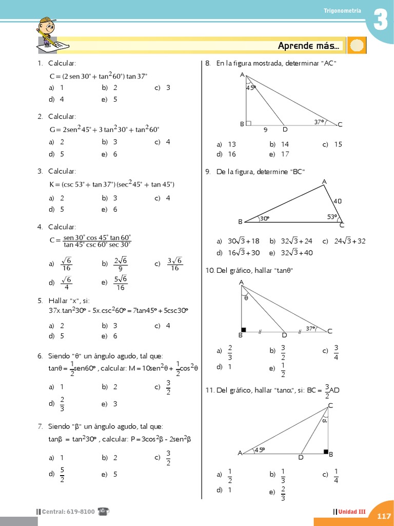R T Angulos Notables | PDF | Geometría Elemental | Geometría triangular