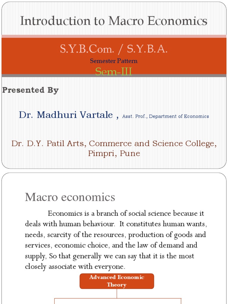 Introduction To Macro Economics For Sppu Pdf Macroeconomics Economics