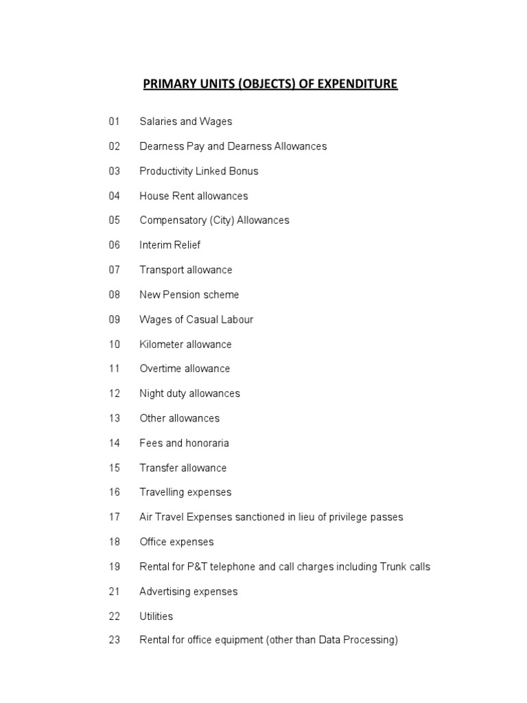 Classification Expenditure | PDF | Expense | Taxes
