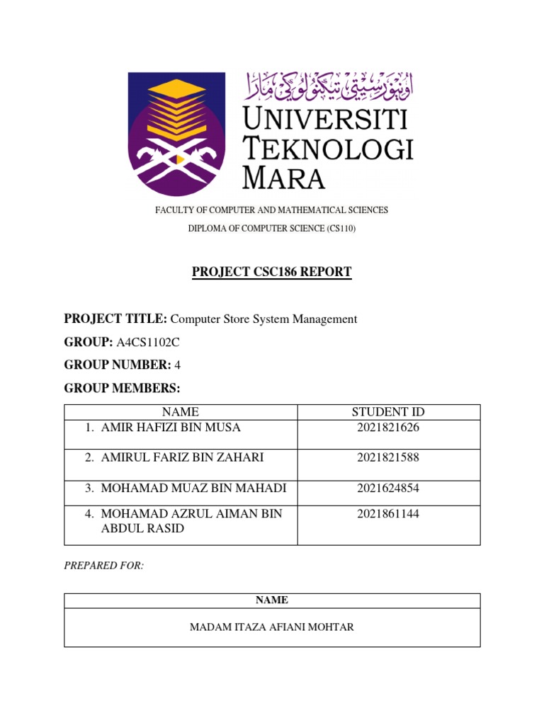 CSC186 Group Project 2022 | PDF | Class (Computer Programming) | Courier