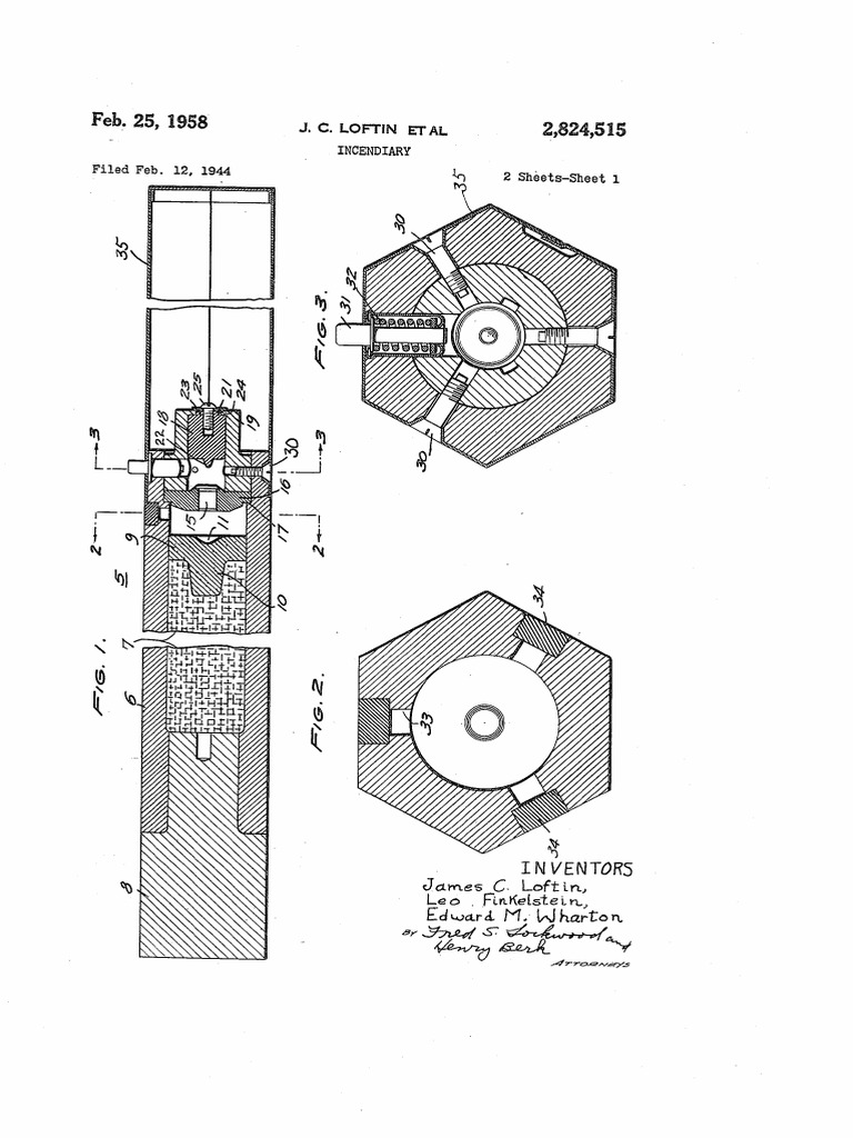 US2824515 m50 cadmium toxic incendiary 1944 | PDF | Cadmium | Physical ...