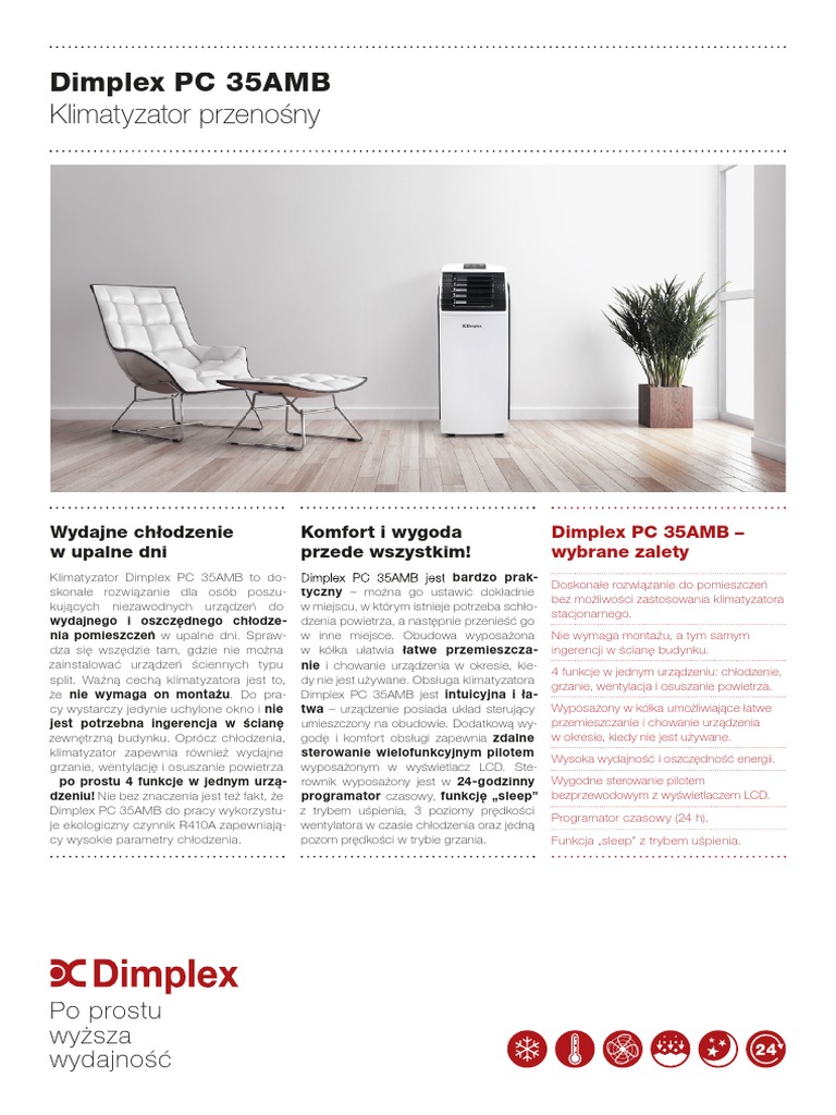 Ulotka Dimplex PC 35AMB | PDF