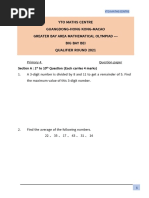 4. TIMO - Final - Mẫu phiếu trả lời (Answer sheet) | PDF | Mathematics