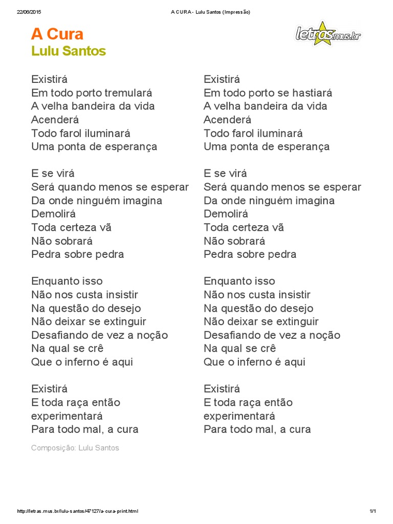 Letras de Musica de Repertório de Show MPB | PDF | Amor