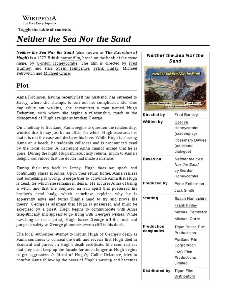 Neither The Sea Nor The Sand | PDF