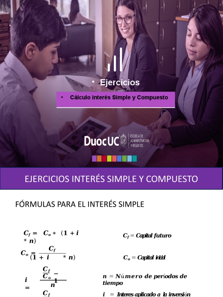 4.1.2 Interes Simple y Compuesto - Ejercicios | Descargar gratis PDF ...