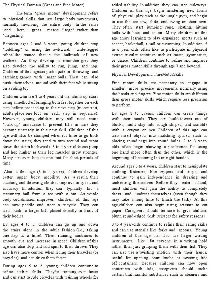 The Physical Domain | PDF | Psychology | Cognitive Science