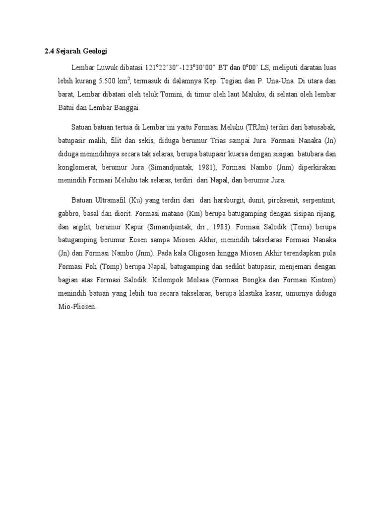 Sejarah Geologi | PDF