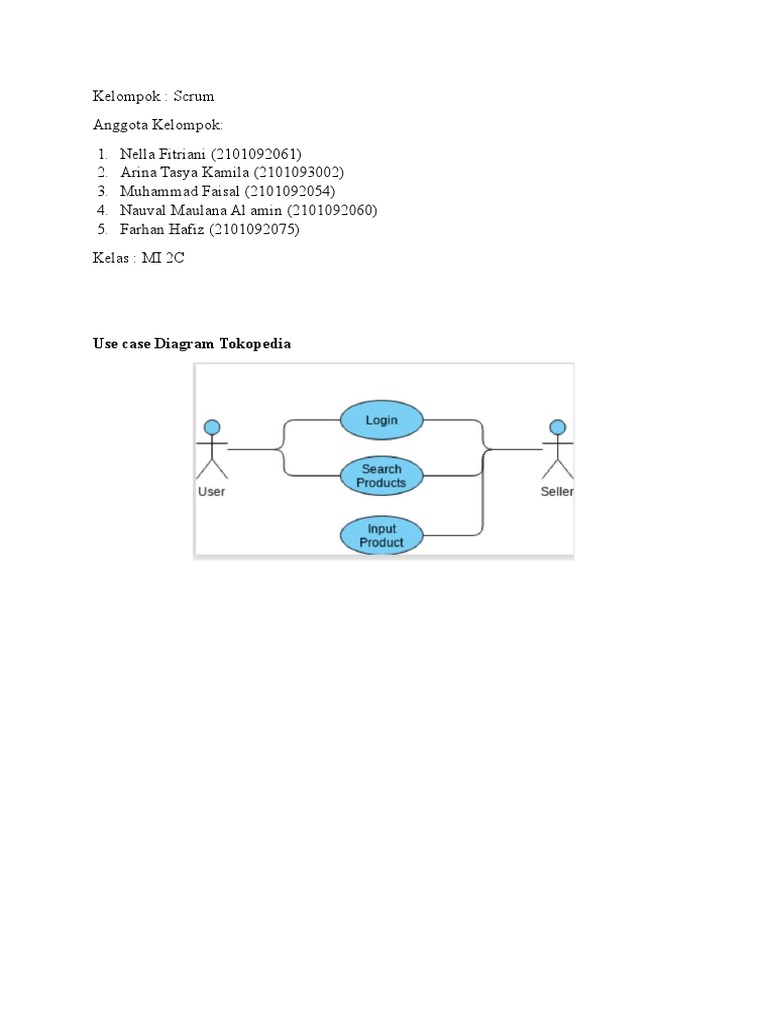 Tugas Use Case Description Dan Activity Diagram Kelompok Scrum | PDF