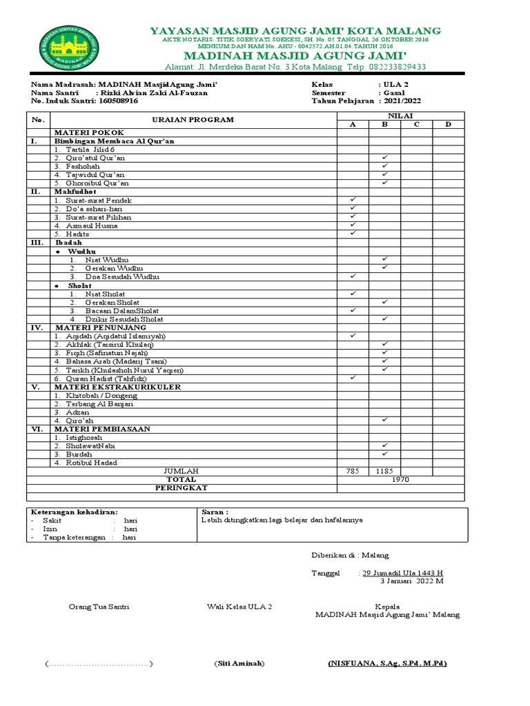 Yayasan Masjid Agung Jami | PDF
