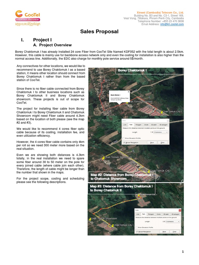 Project Proposal | PDF | Optical Fiber | Phnom Penh