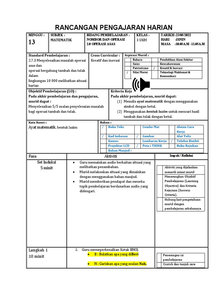 RPH Penyelesaian Masalah | PDF | Karier & Perkembangan | Komputer