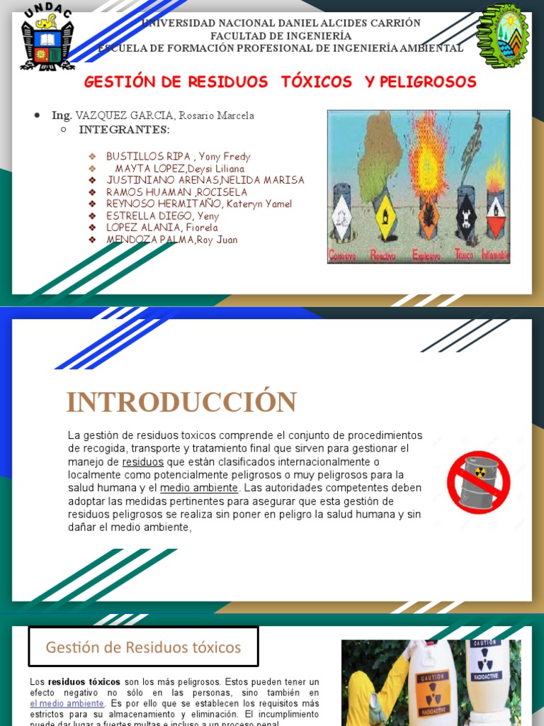 Gestion de Residuos toxicos y peligrosos | PDF | Residuos | Residuos ...