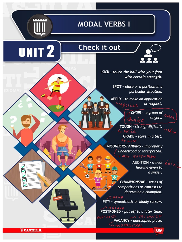 Unit 2 - Modal Verbs I | PDF | Language Mechanics | Syntax