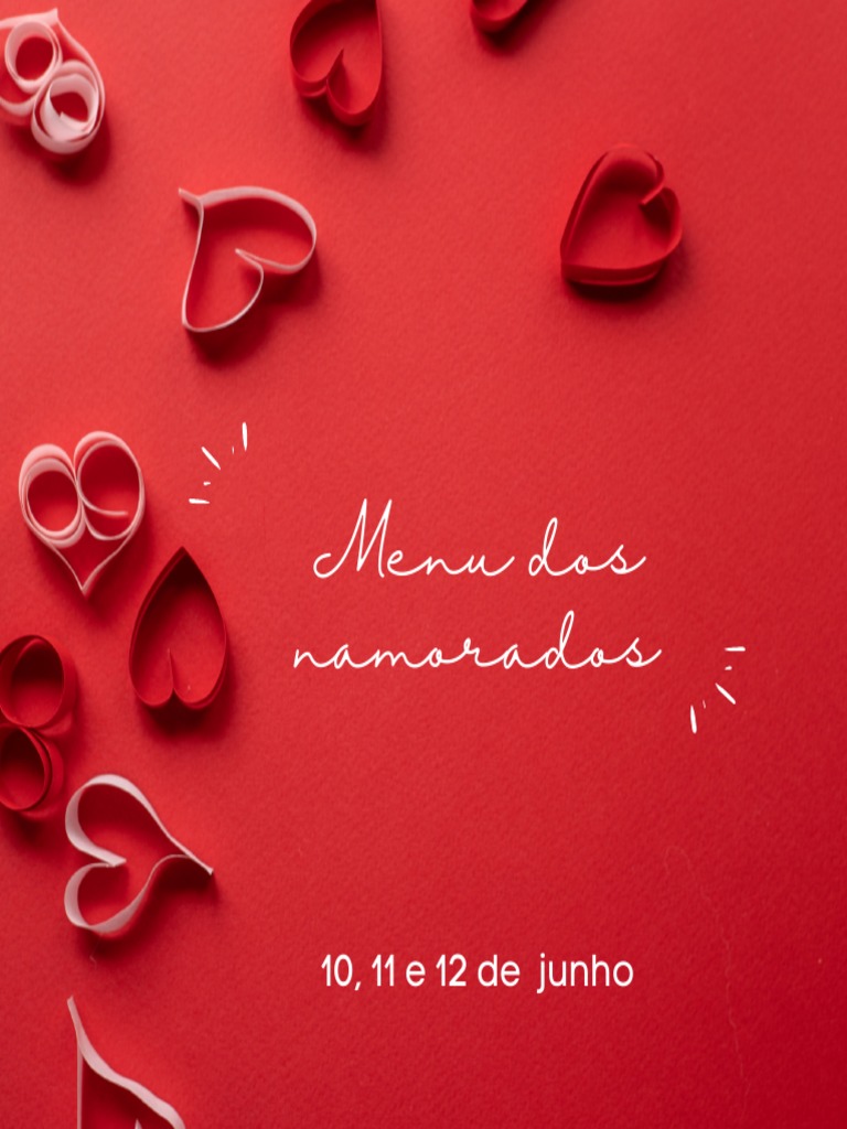 Menu Dia Dos Namorados (2) | PDF
