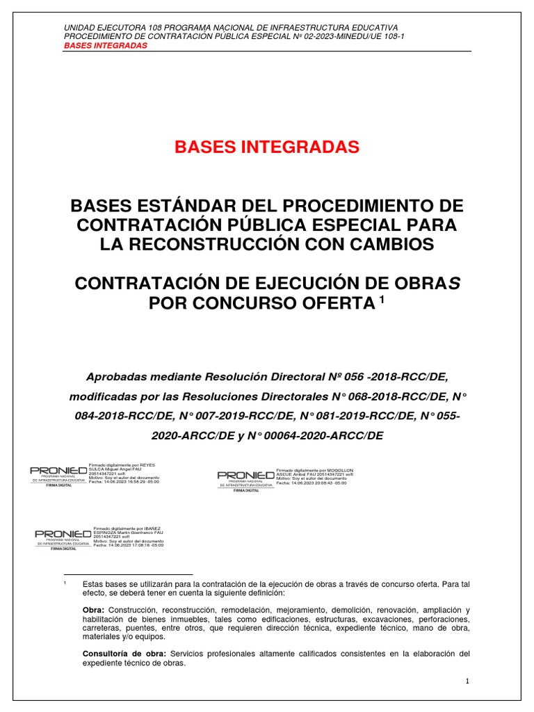 4.1.2. Bases Integradas PEC 02 2023 (F) (F) (F) (F) (F) (F) | PDF | Apelación | Regulación