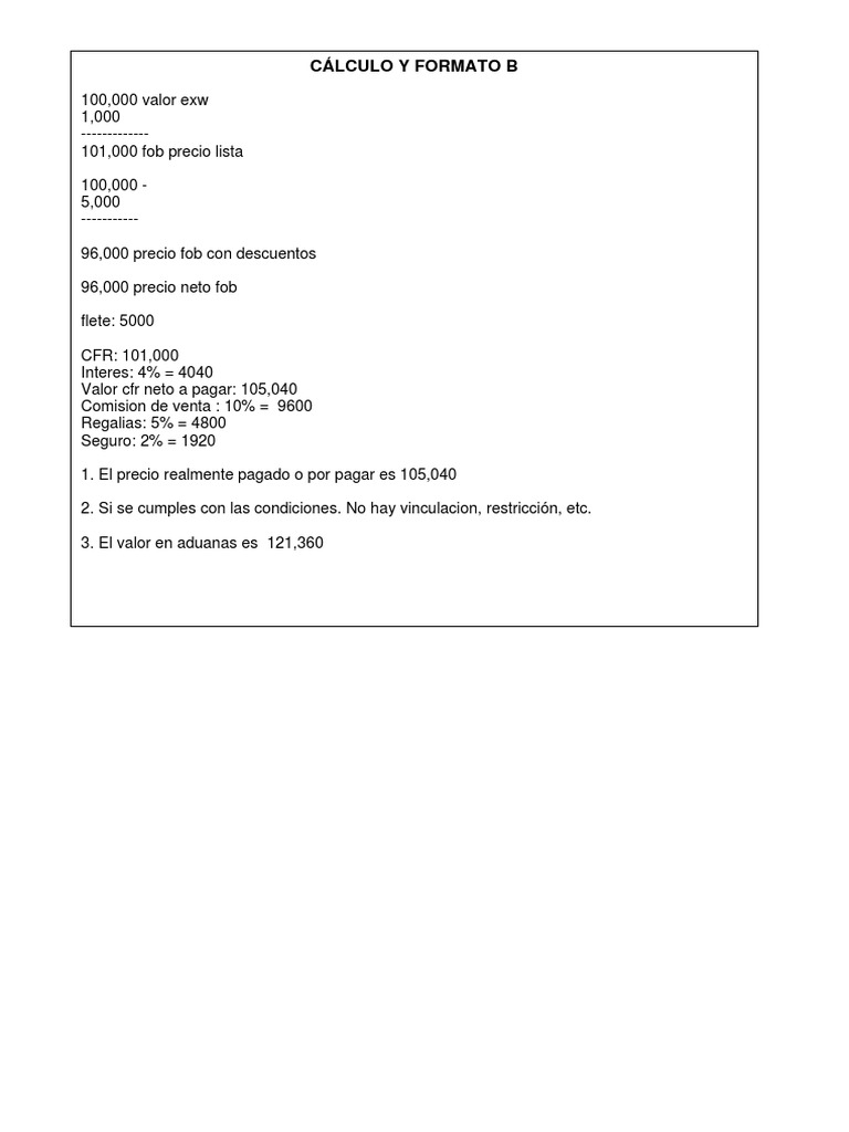 Formato B Declaracion Aduanera de Mercancias | PDF | Gestión de la ...
