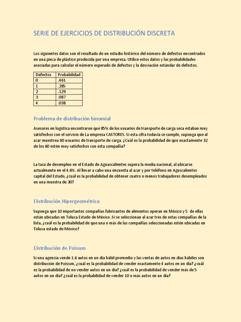 Serie de Ejercicios | PDF