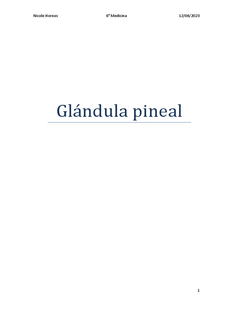 Glándula Pineal | PDF