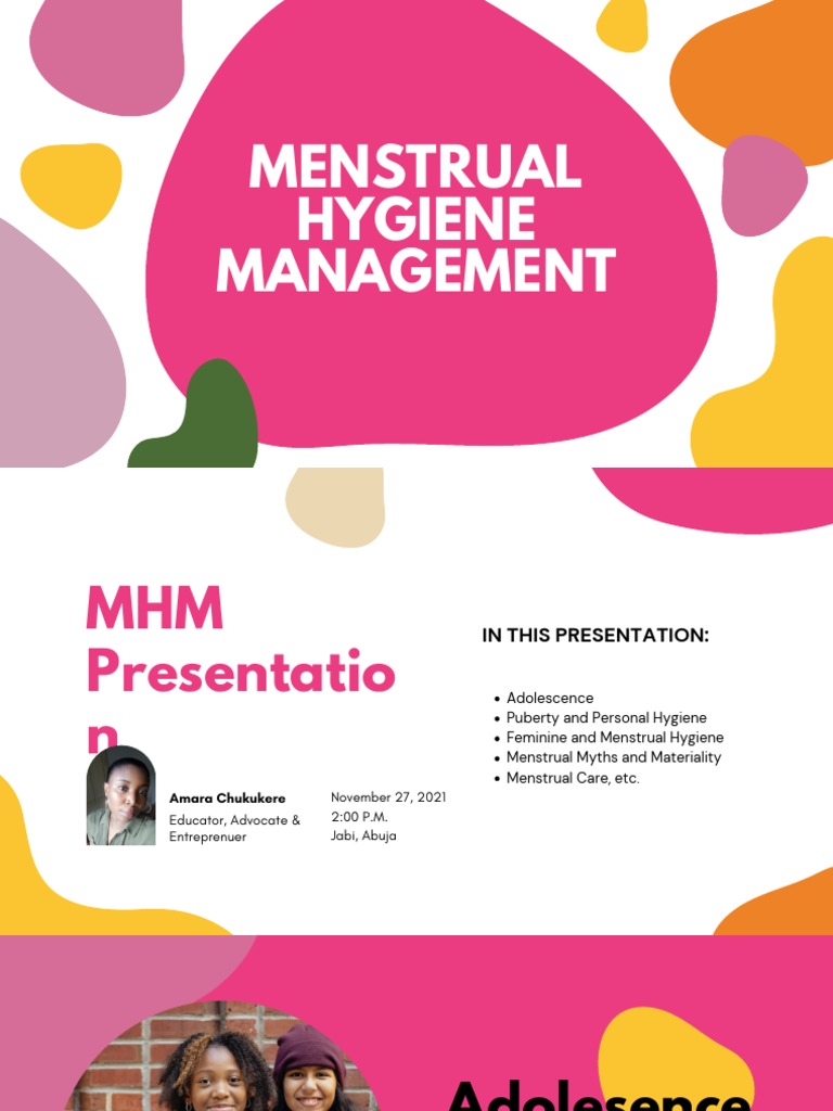 Menstrual Hygiene Management Guide | PDF | Menstruation | Menstrual Cycle