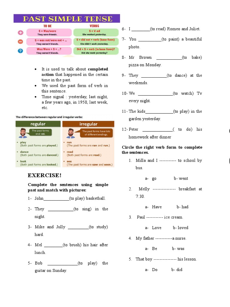 Tik Tok Simple Past Pdf