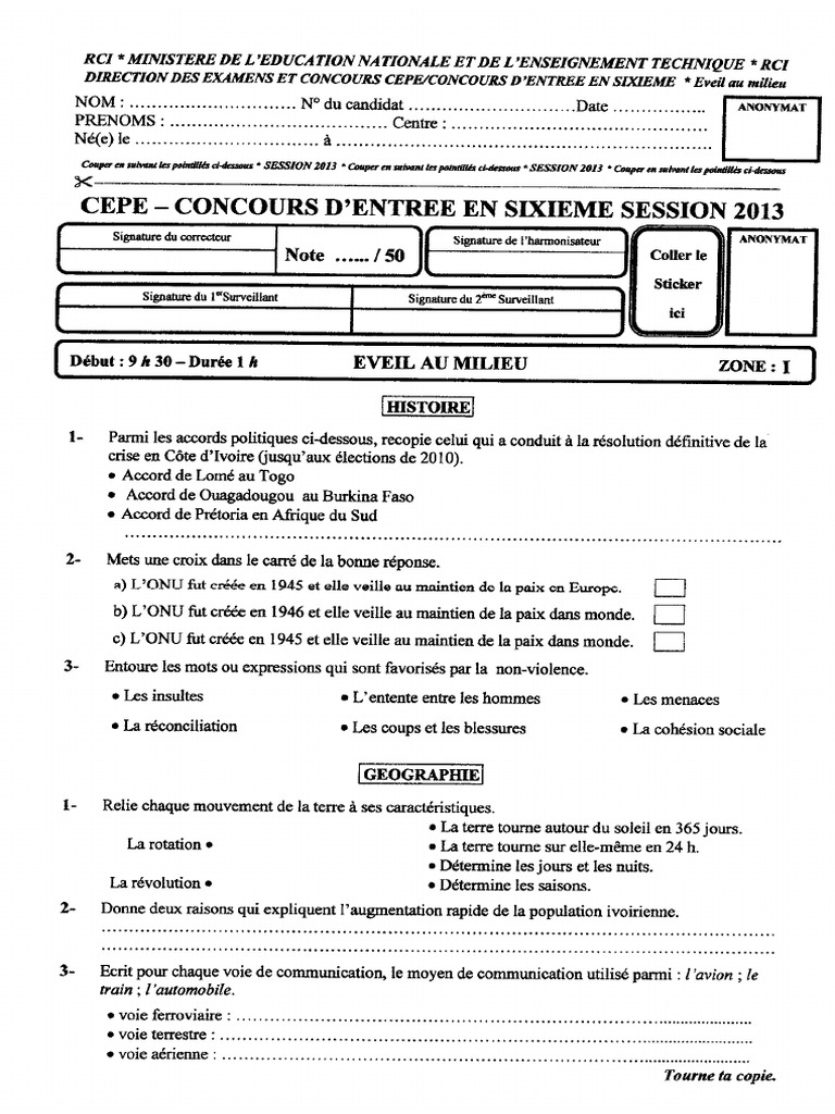 Cepe Zone1 Aem 2013 | PDF