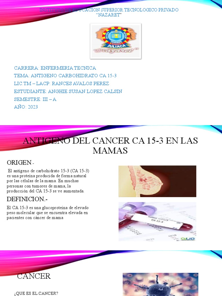 El Antigeno Carbohidrato Ca 15-3 | PDF | Cáncer de mama | Cáncer