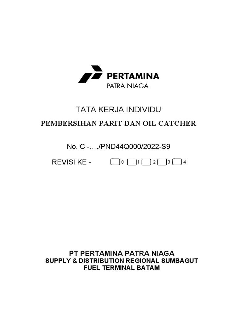 Template TKI Oil Catcher | PDF