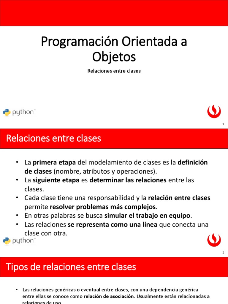 Relaciones entre Clases en POO | PDF | Herencia (Programación Orientada ...