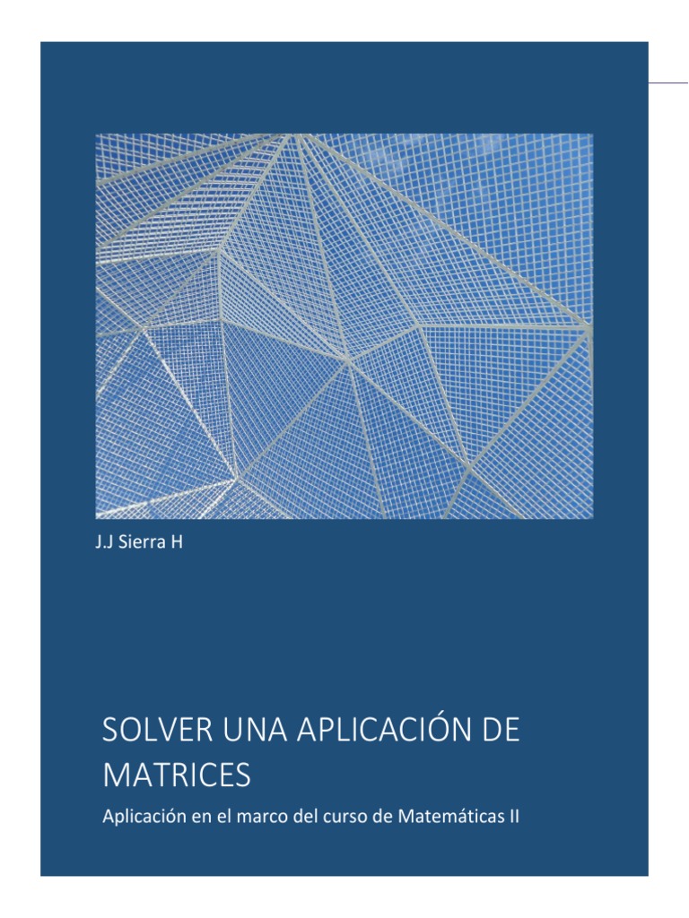 Unidad 3 Matrices Solver | PDF | Microsoft Excel | Lenguaje de programación