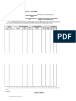 Service Record Form | PDF