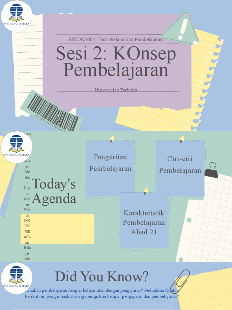 Sesi 2 Konsep Pembelajaran | PDF
