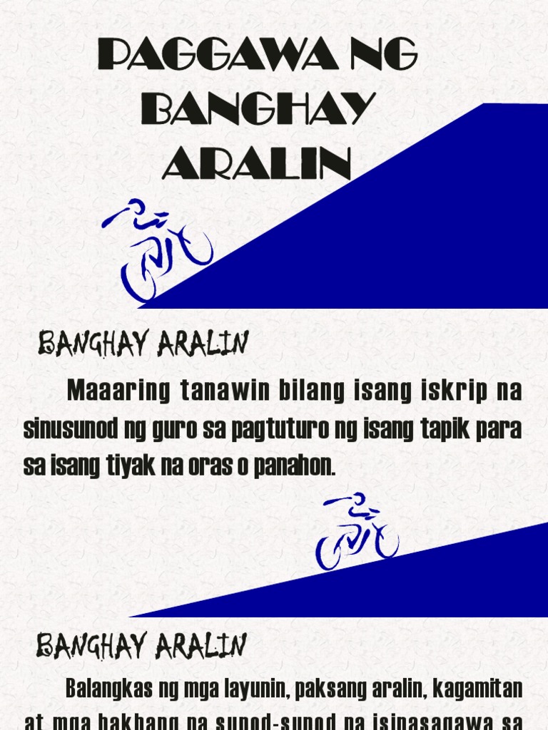 Paggawa NG Banghay Aralin | PDF