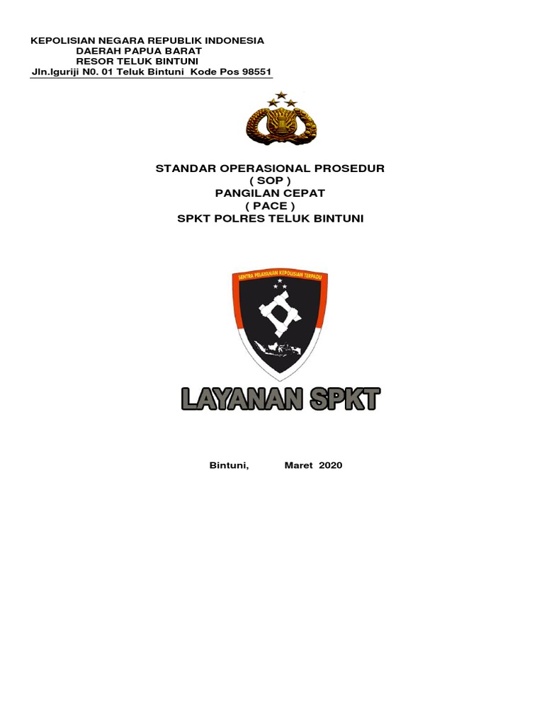 Sop Inovasi Pangilan Cepat Si Pace | PDF | Bisnis