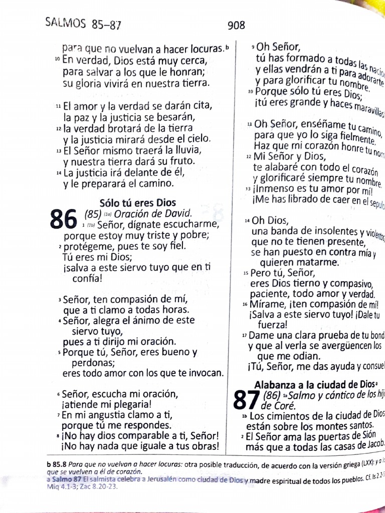 Salmo 86. | PDF | Oración | Amor