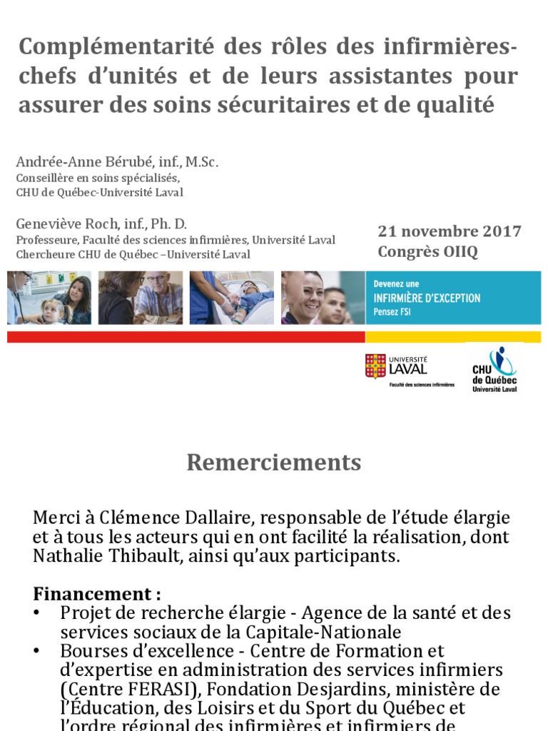 A27 Complement Roles Infirmieres Chef 2017 | PDF | la communication ...