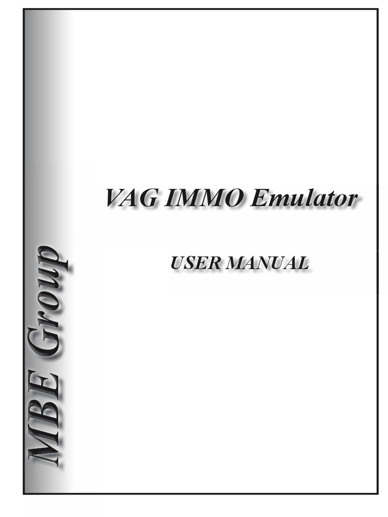 Manual Emulador Immo - VAG Emul | PDF