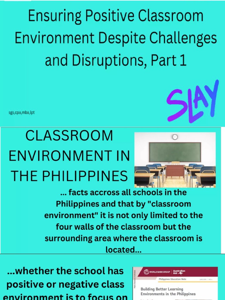 Ensuring Positive Classroom Environment | PDF
