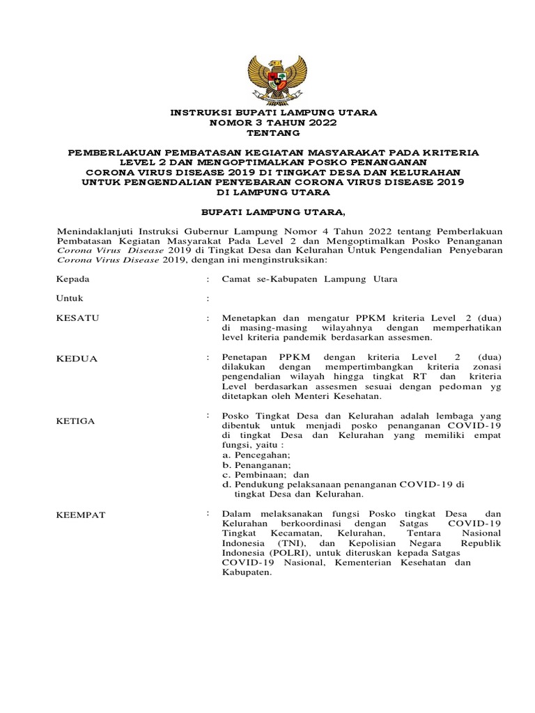 INBUP NOMOR 3 TAHUN 2022 | PDF INBUP NOMOR 3 TAHUN 2022 | PDF