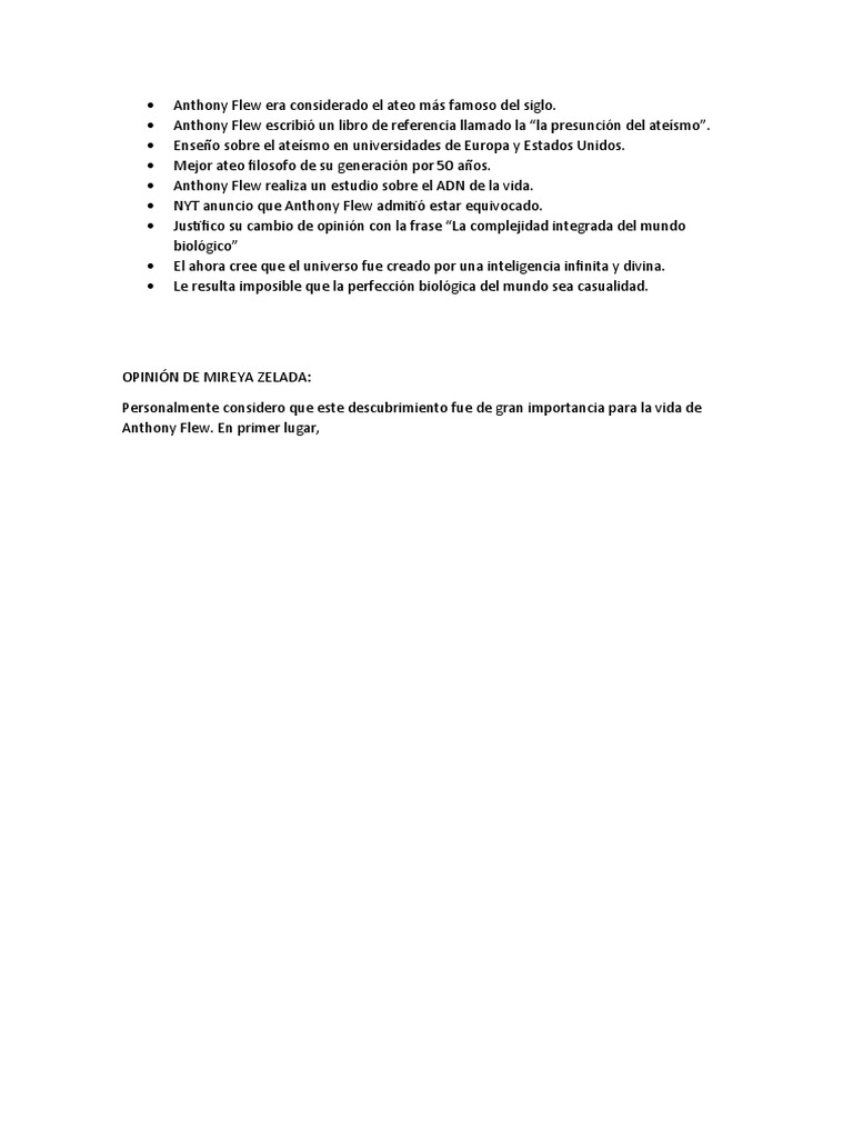 Anthony Flew Religion | PDF