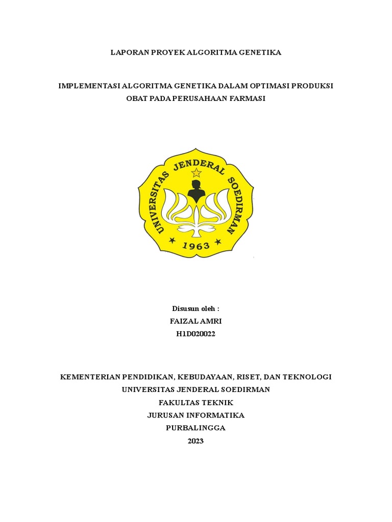 Progres Algen v2 Laporan | PDF