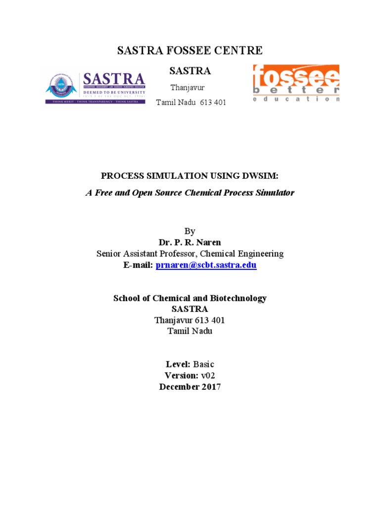 DWSIM Guide for Chem Eng Students | PDF | Distillation | Chemical Reactor