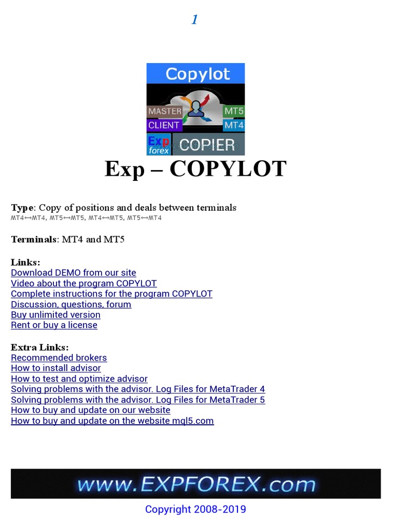 User Guide Exp - COPYLOT 2019 English | PDF | Order (Exchange) | Computing