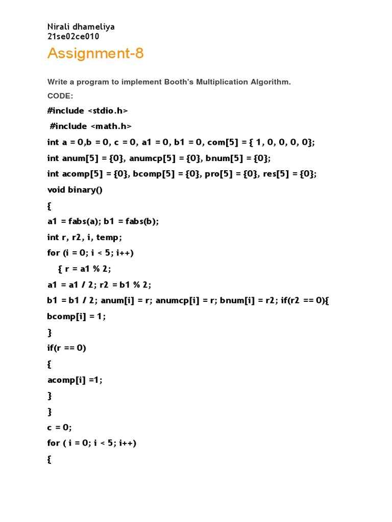 10.assignment 8 | PDF | Computer Science | Algorithms