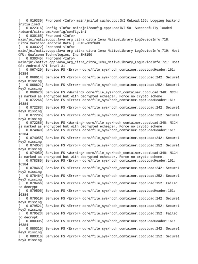 Citra Log | PDF | Encryption | Software Development