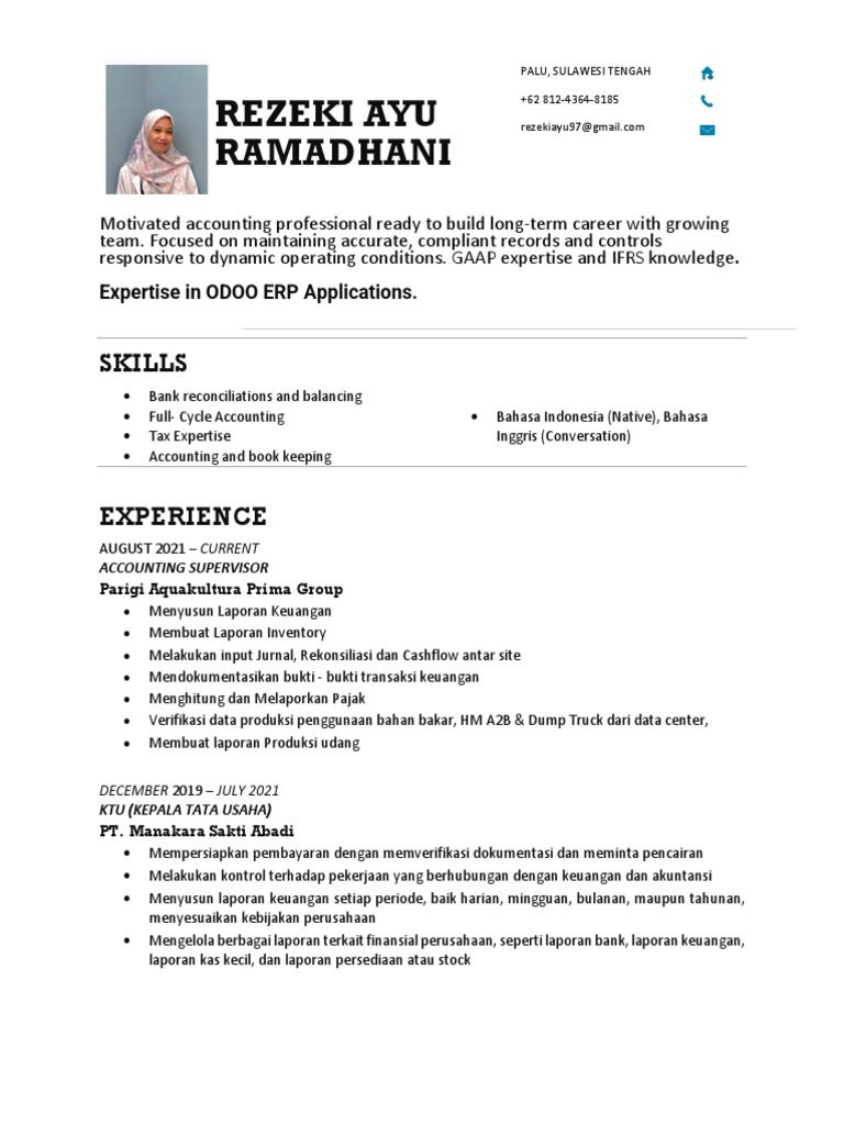 CV Rezeki Ayu Ramadhani | PDF
