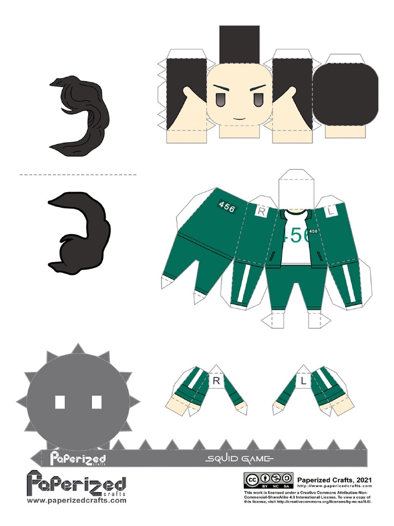 Squid Game - Player 456 Papercraft | PDF