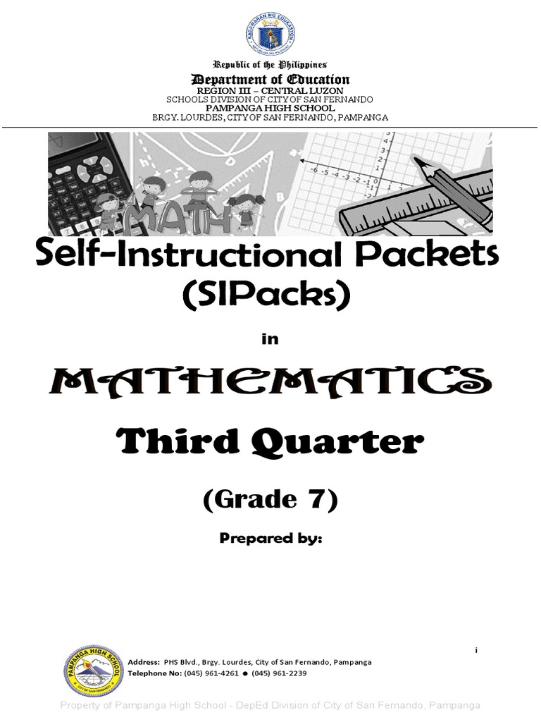 Q3 MATH 7 Week 1 7 | PDF | Line (Geometry) | Angle